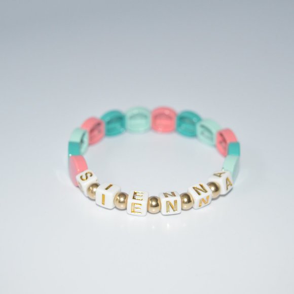 Ashley Jane Milan | Jewelry | Personalize Tila Tiles Teal 4k Gold ...